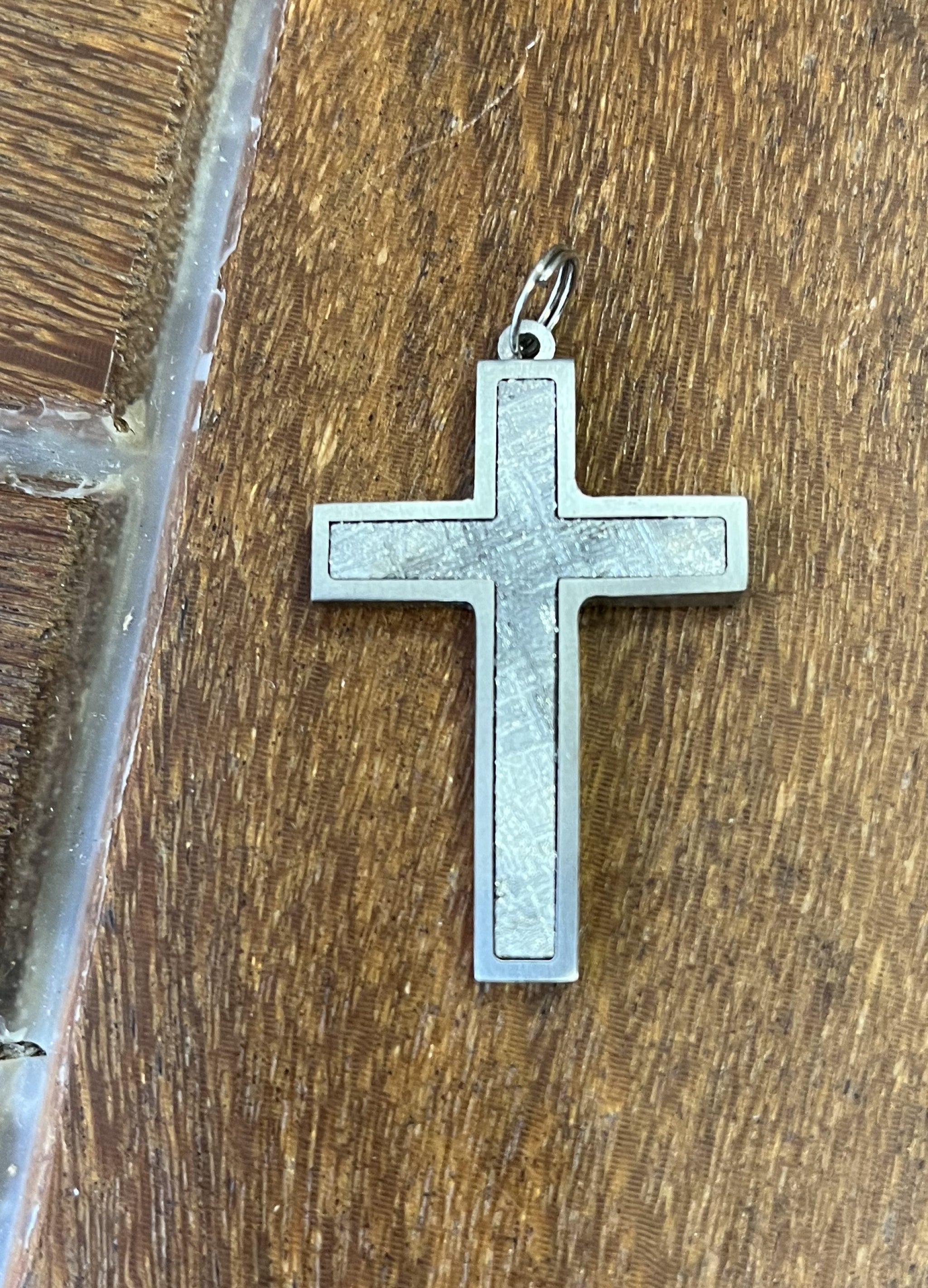 Meteorite Cross Pendant Boone Titanium Rings