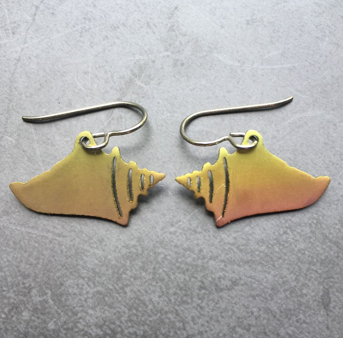 Titanium Conch Shell Earrings – Boone Titanium Rings