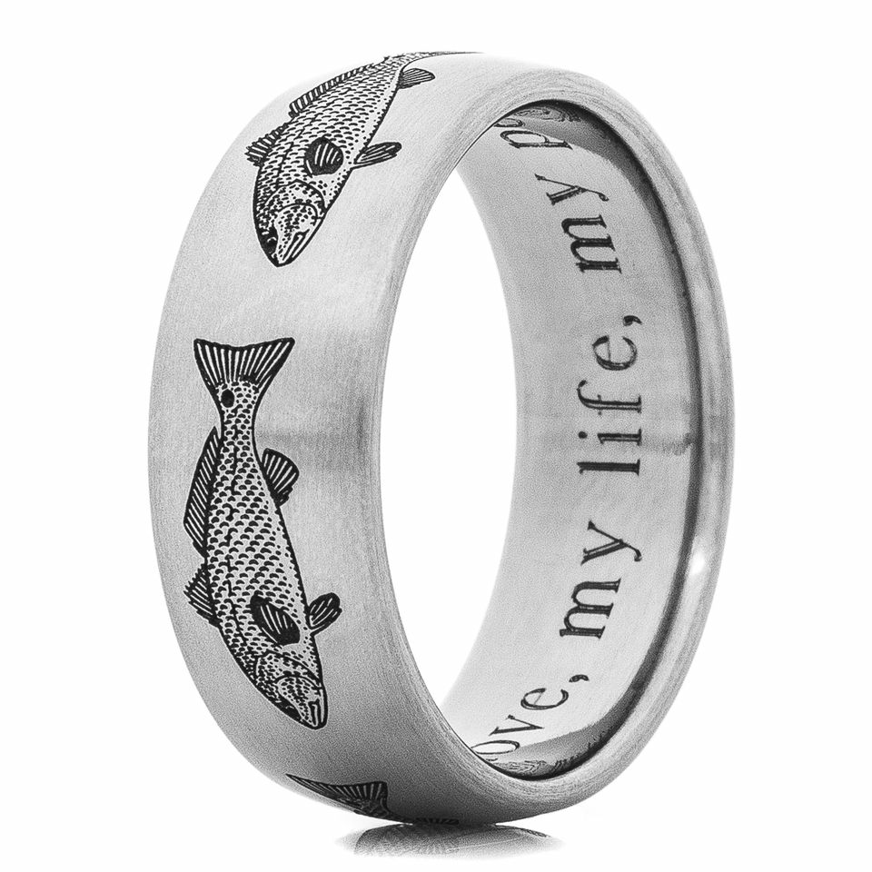 Red Fish – Boone Titanium Rings