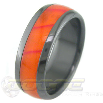 Flaming Orange – Boone Titanium Rings