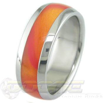 Flaming Orange – Boone Titanium Rings