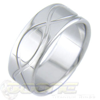 Infinity Flat – Boone Titanium Rings